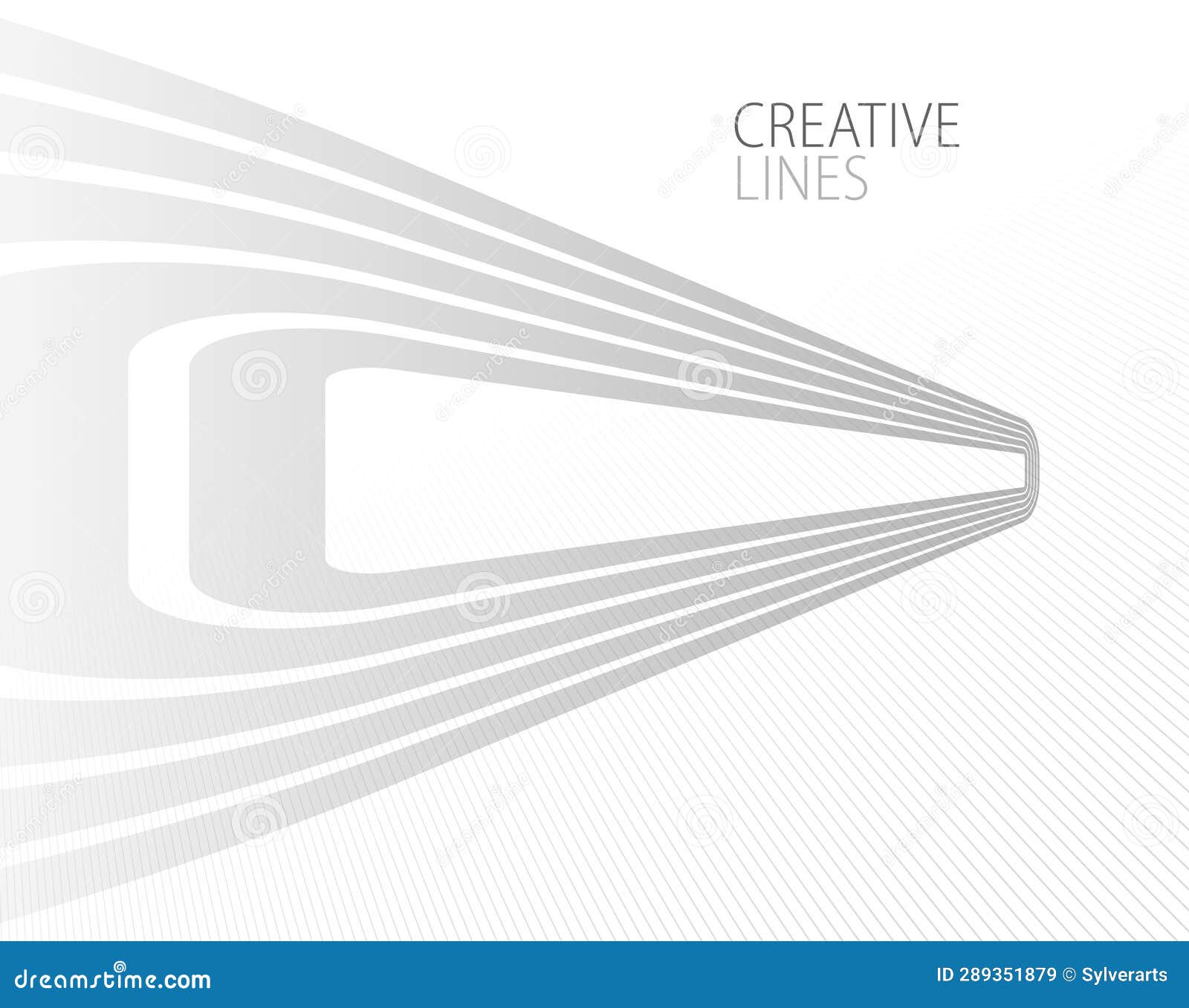 Light Grey Lines in 3D Perspective Vector Abstract Background, Easy and ...