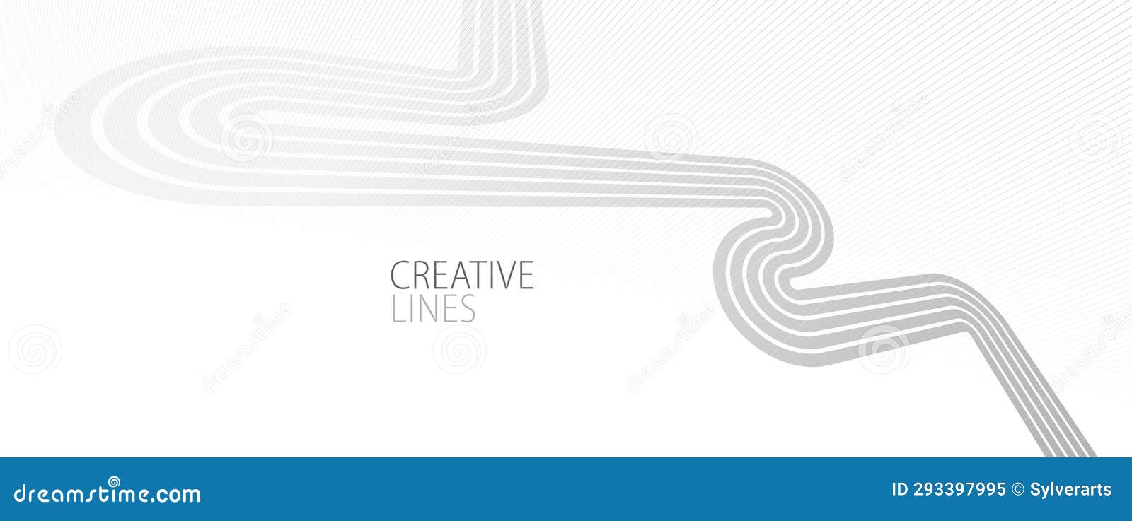 Light Grey Lines in 3D Perspective Vector Abstract Background, Easy and ...