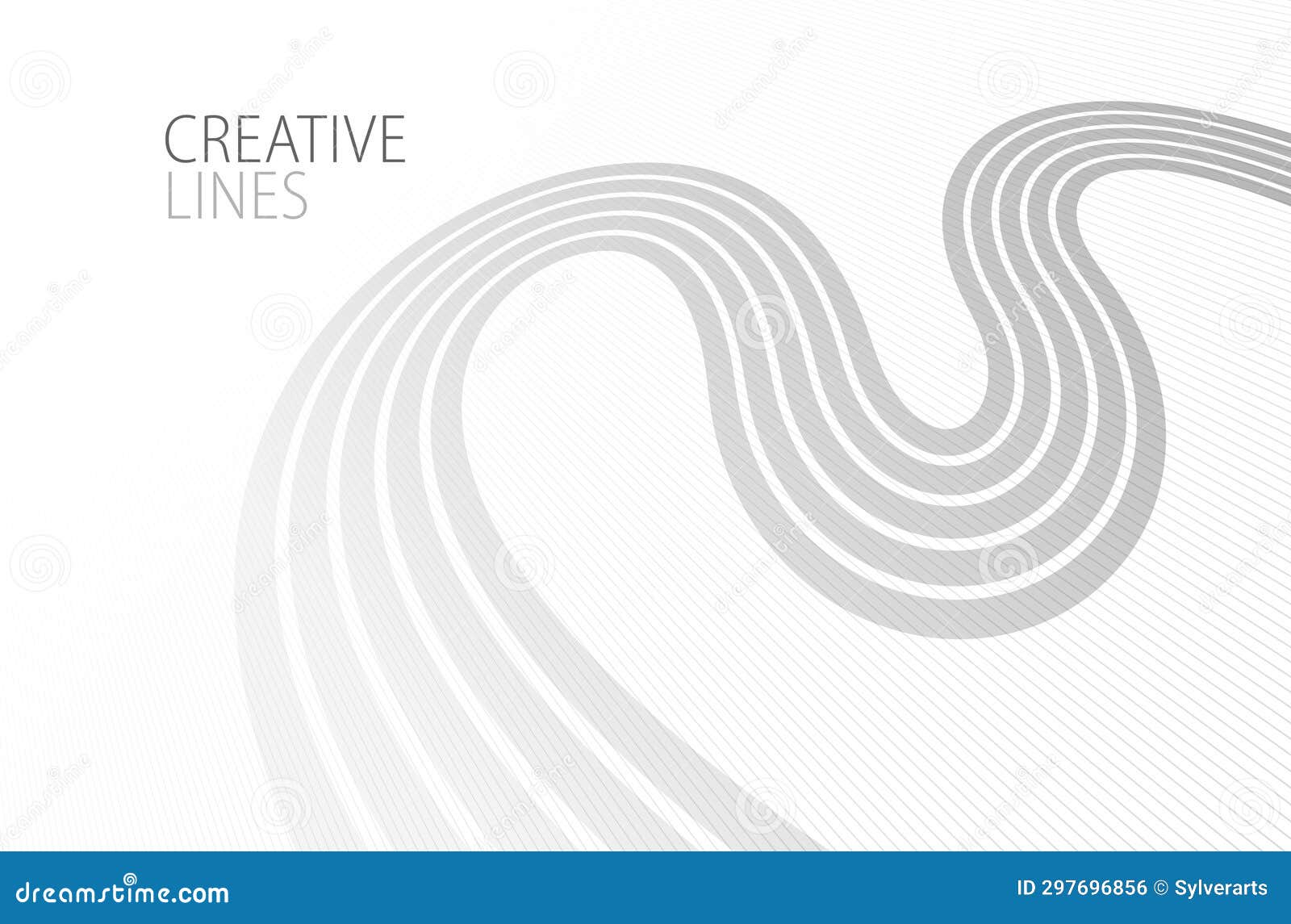 Light Grey Lines in 3D Perspective Vector Abstract Background, Easy and ...