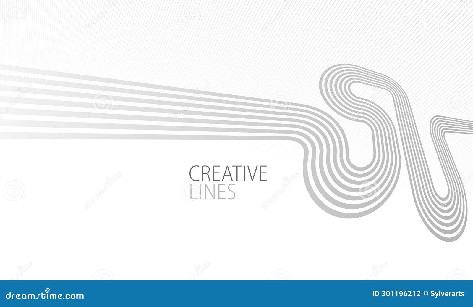 Light Grey Lines in 3D Perspective Vector Abstract Background, Easy and ...