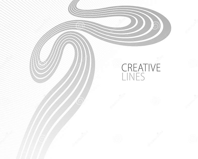 Light Grey Lines in 3D Perspective Vector Abstract Background, Easy and ...