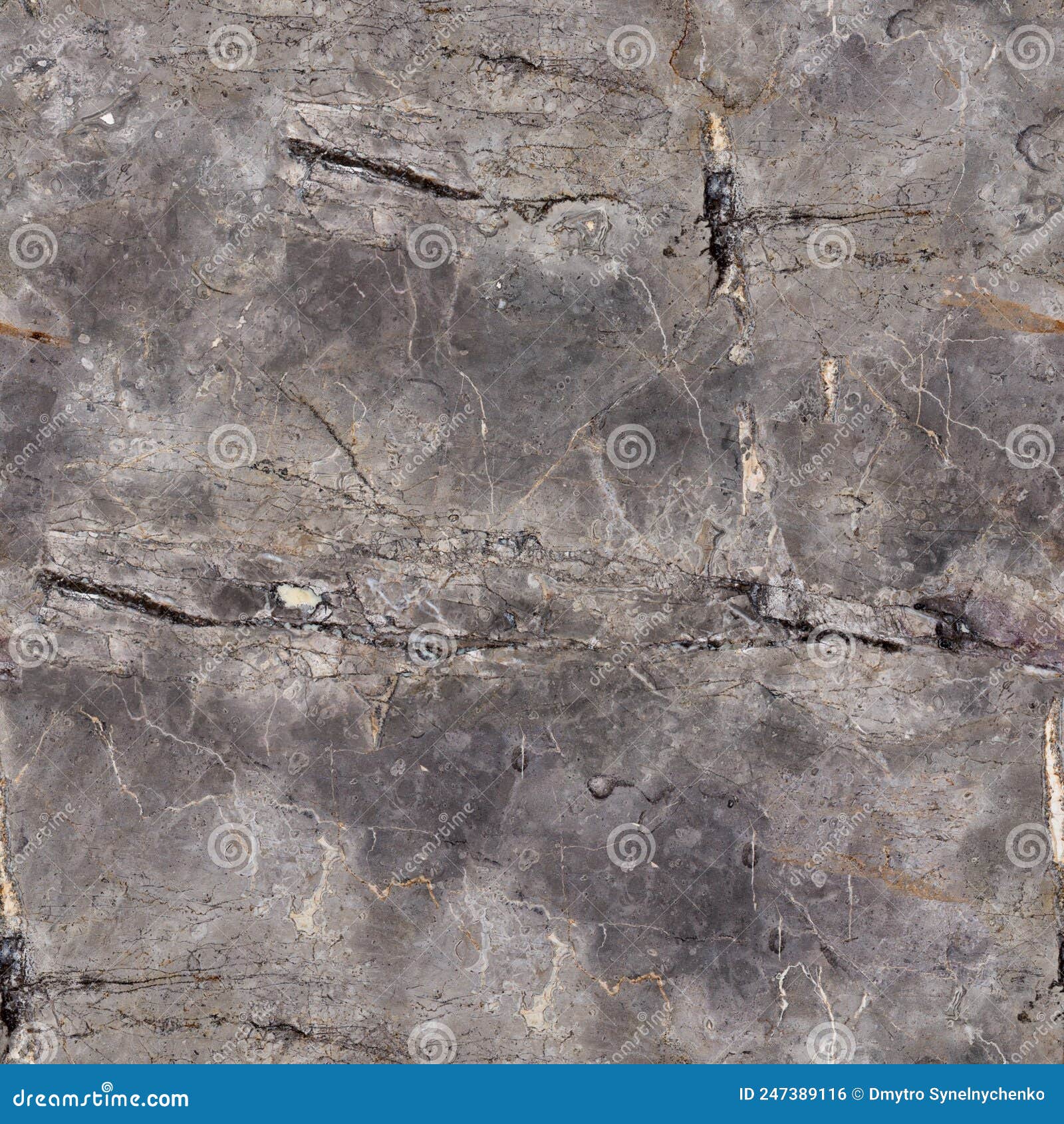 Light Grey Marble Texture with Cracks. Seamless Square Background, Tile ...