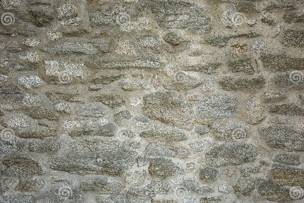 A Light Grey, Medieval Stone Wall Background. Stock Photo - Image of ...