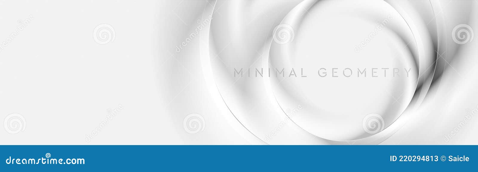 Light Grey Minimal Geometric Background with Glossy Circles Stock ...