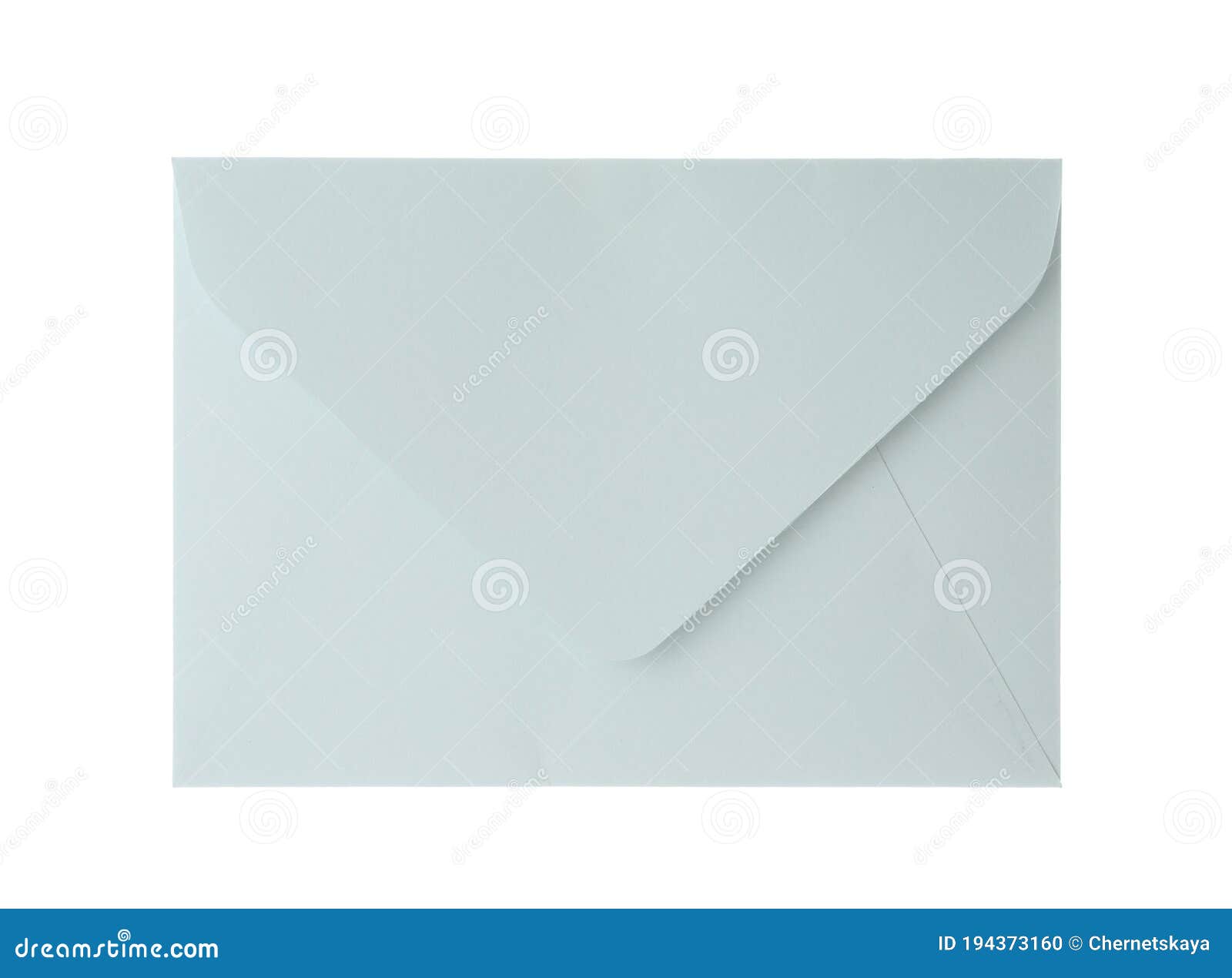 Light Grey Paper Envelope Isolated. Mail Service Stock Photo - Image of ...