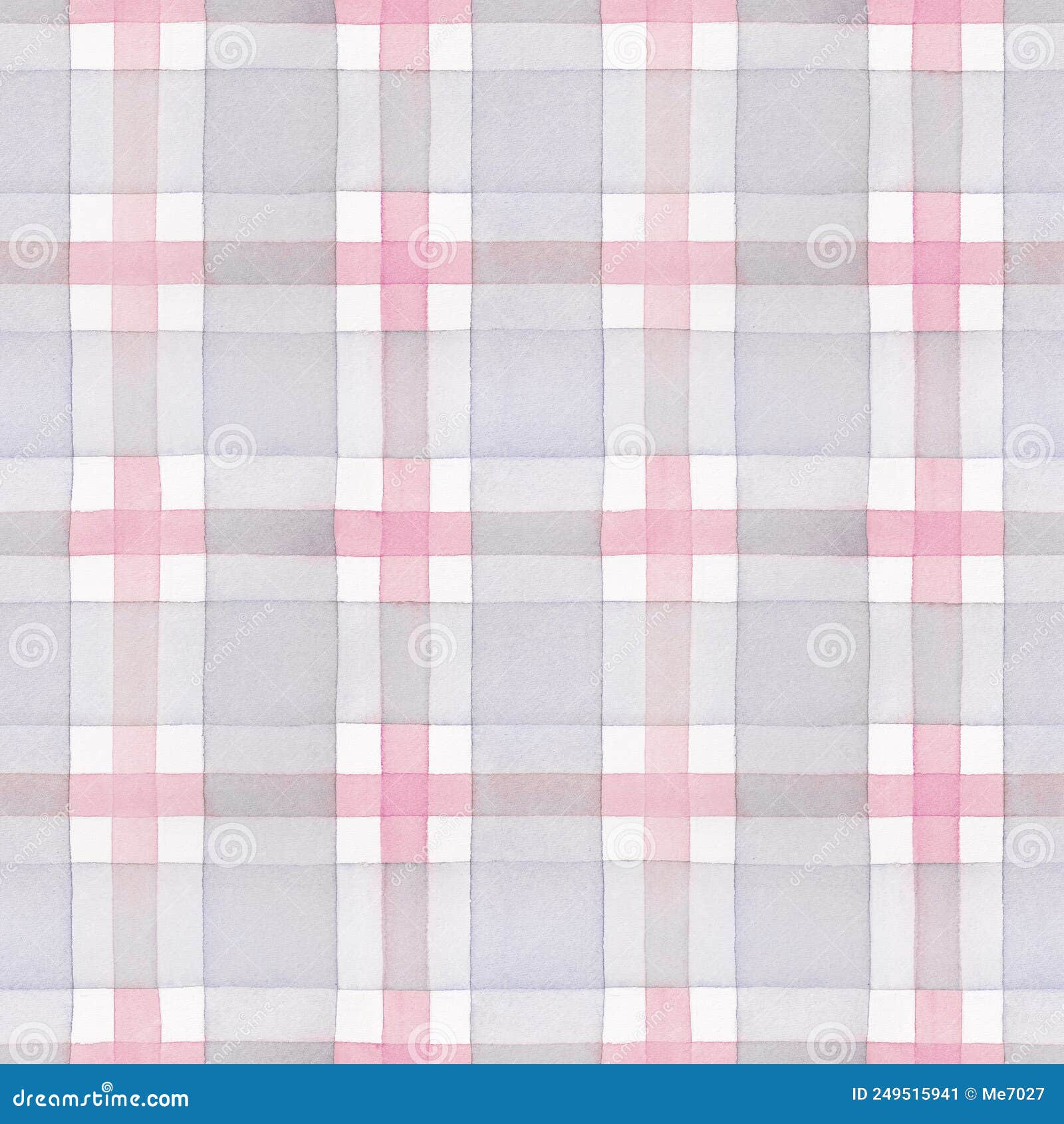Light Grey and Pastel Pink Checkered Seamless Repeatable Pattern. Stock ...