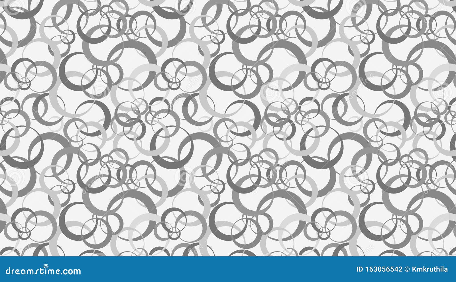 Light Grey Seamless Overlapping Circles Pattern Background Illustrator ...