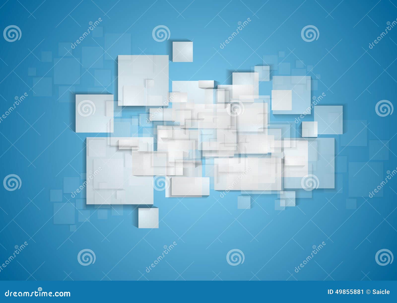Light Grey Squares on Blue Background Stock Vector - Illustration of ...