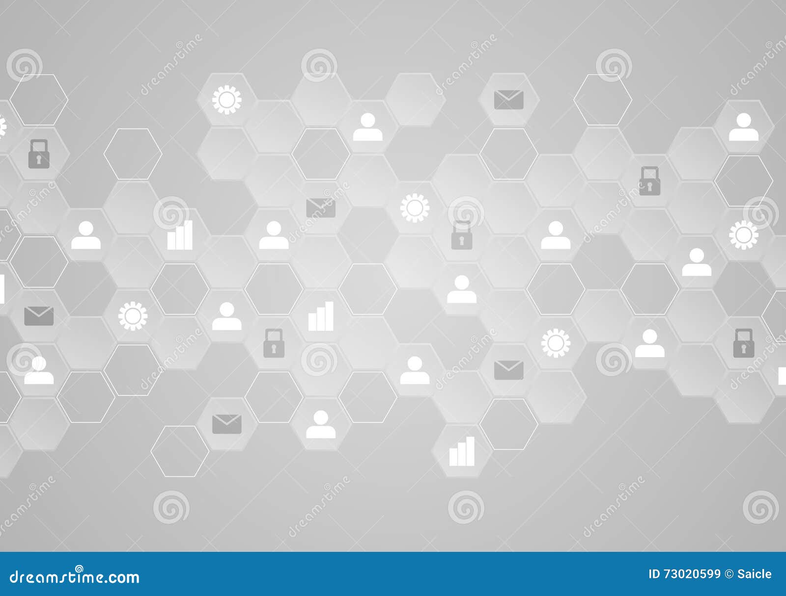 Light Grey Tech Communication Abstract Background Stock Vector ...