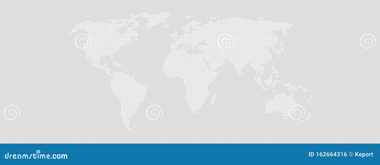 Light Grey and White Dotted World Map Background Stock Illustration ...