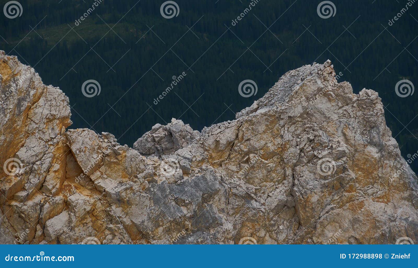 Light Grey and White Limestone with Fissures and Joints in Front of a ...