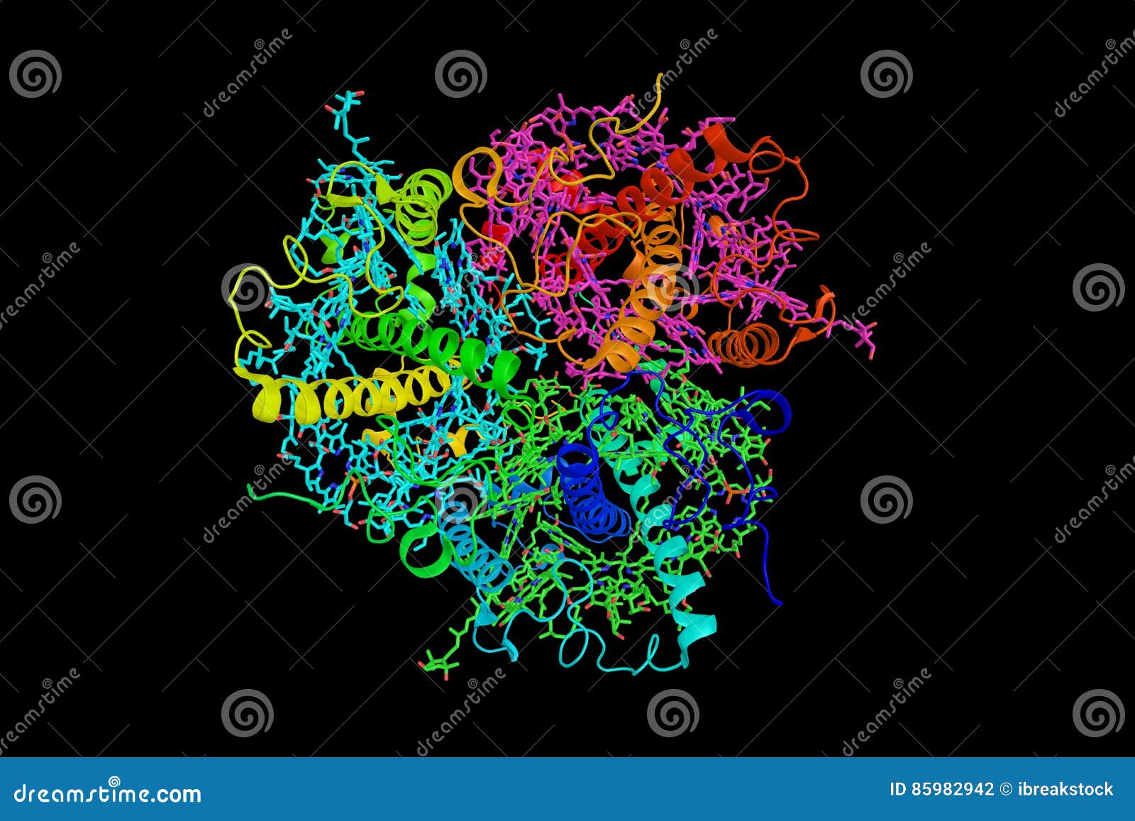 Light-harvesting Complex, an Array of Protein and Chlorophyll Mo Stock ...