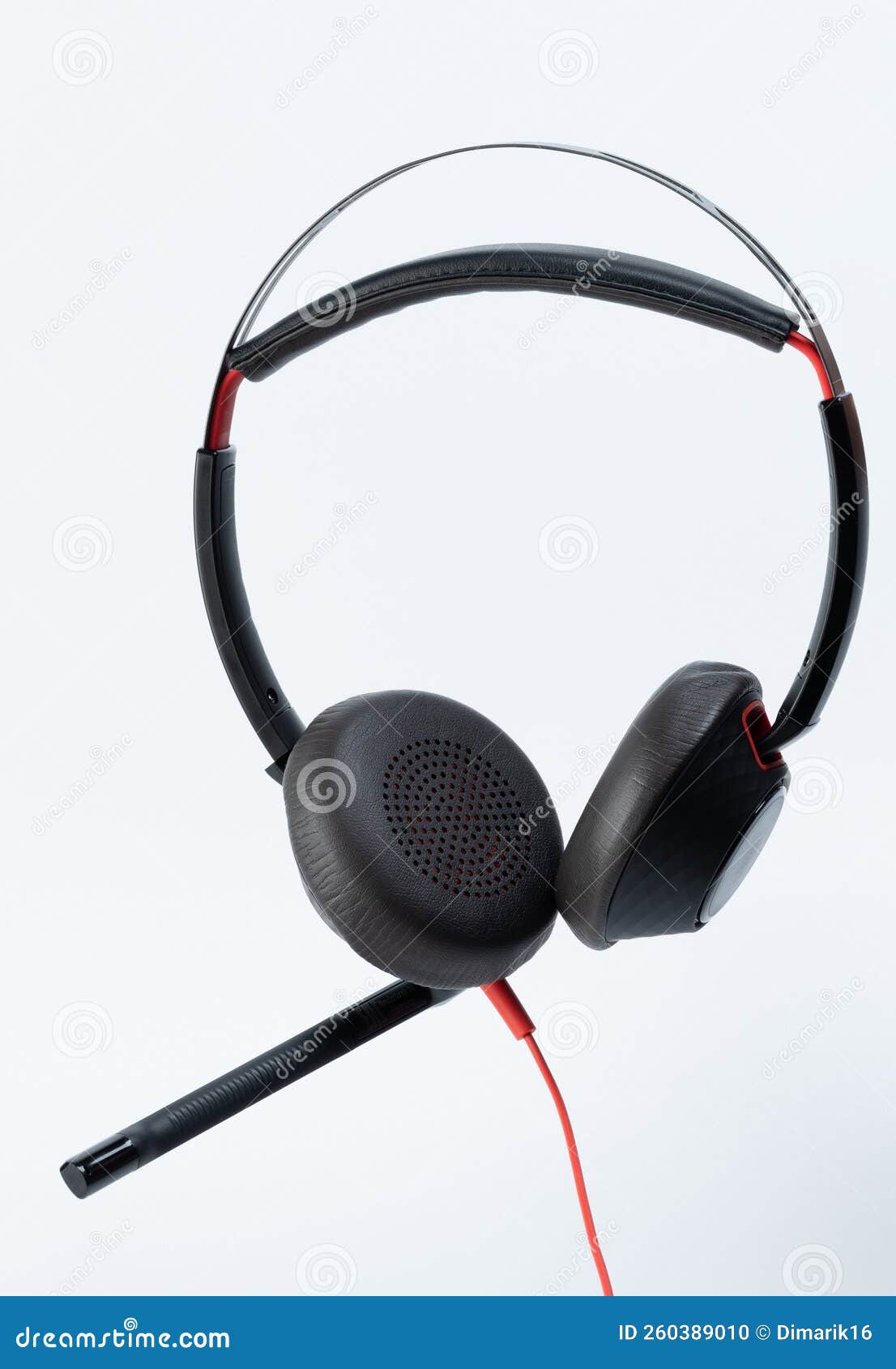 Light Headset with Soft Cushions Stock Photo - Image of meeting ...