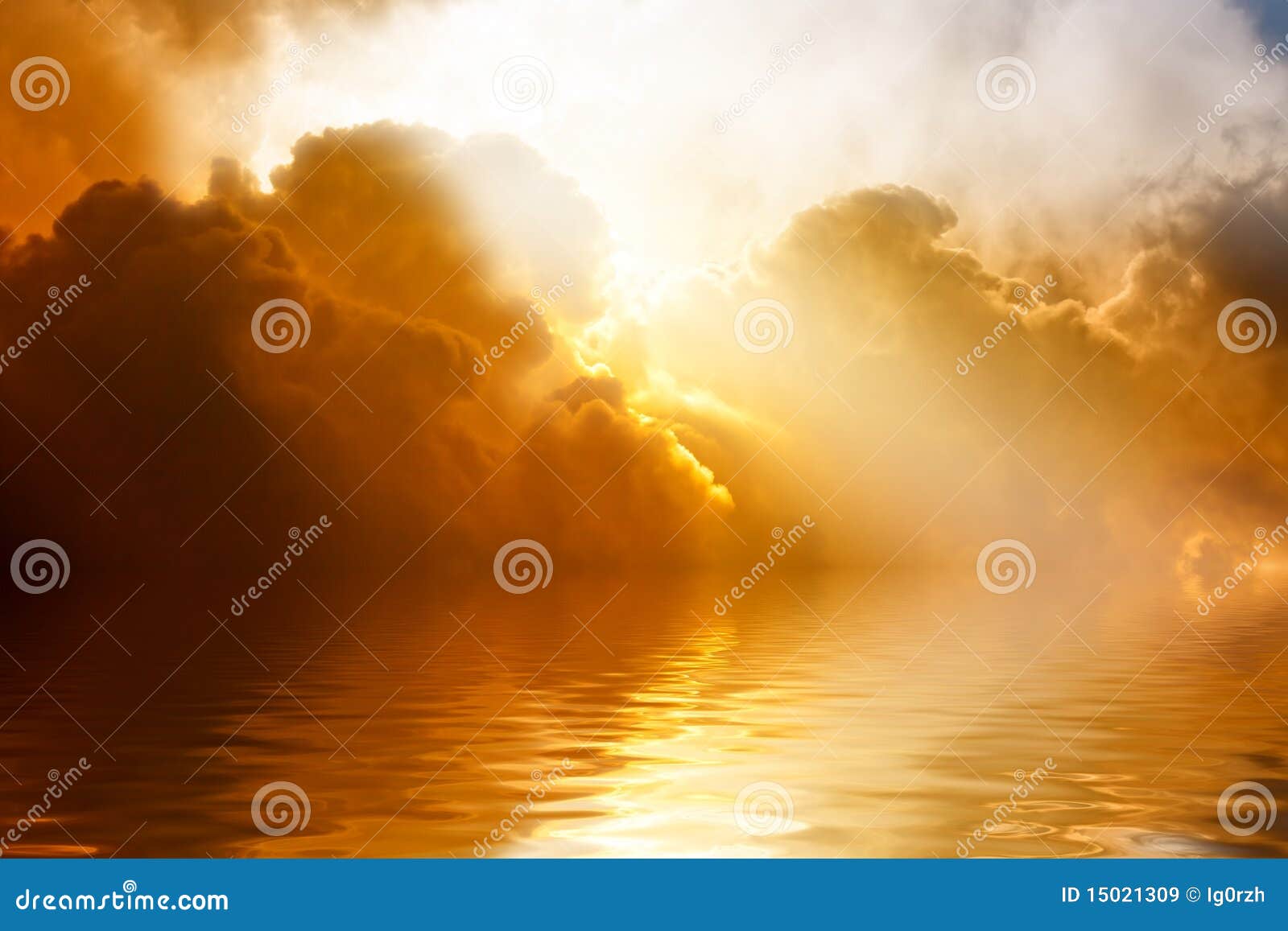 Light from heaven stock image. Image of summer, sunset - 15021309