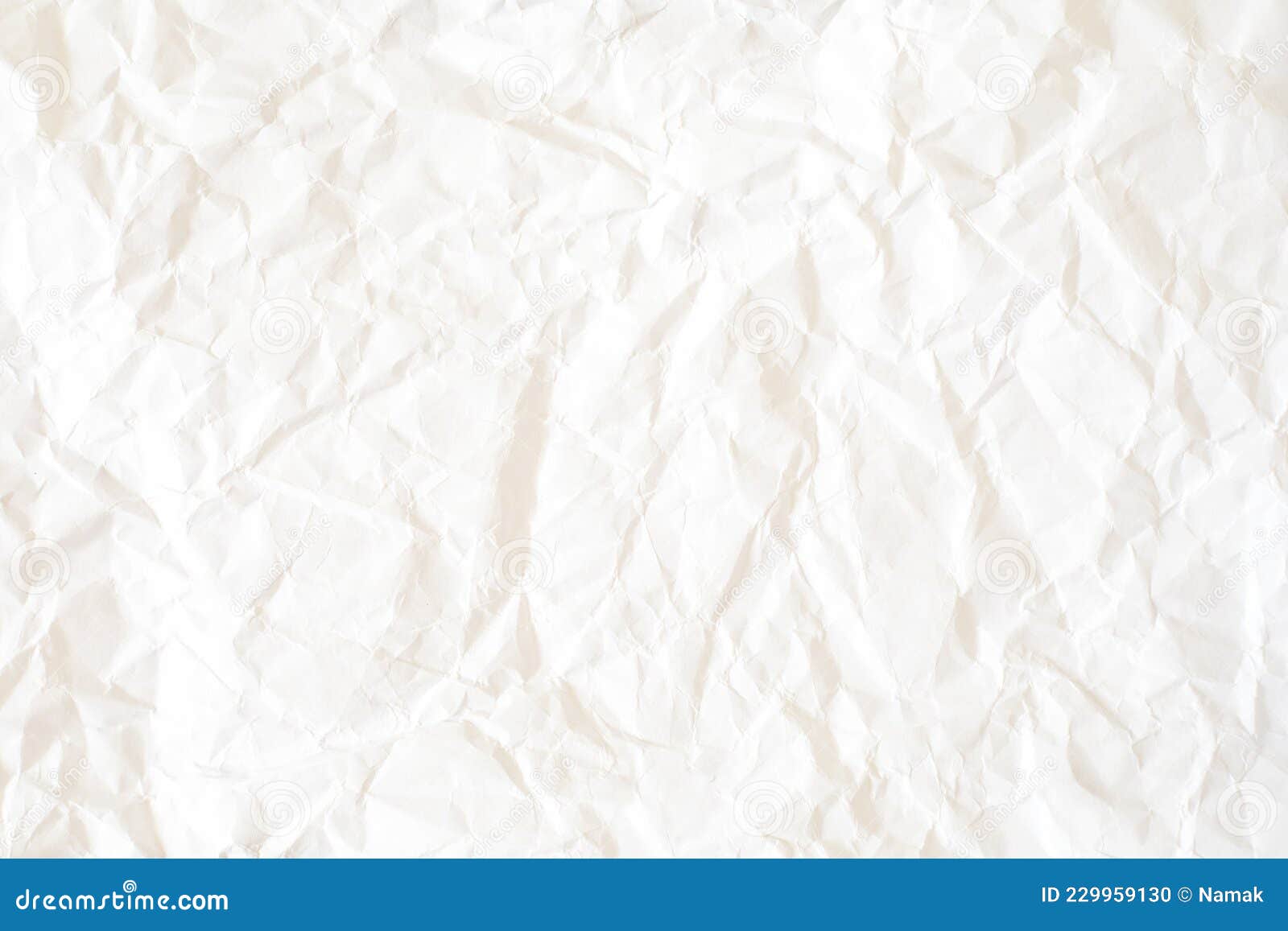 Light Heavily Crumpled Paper Texture Background, Horizontal Stock Photo ...