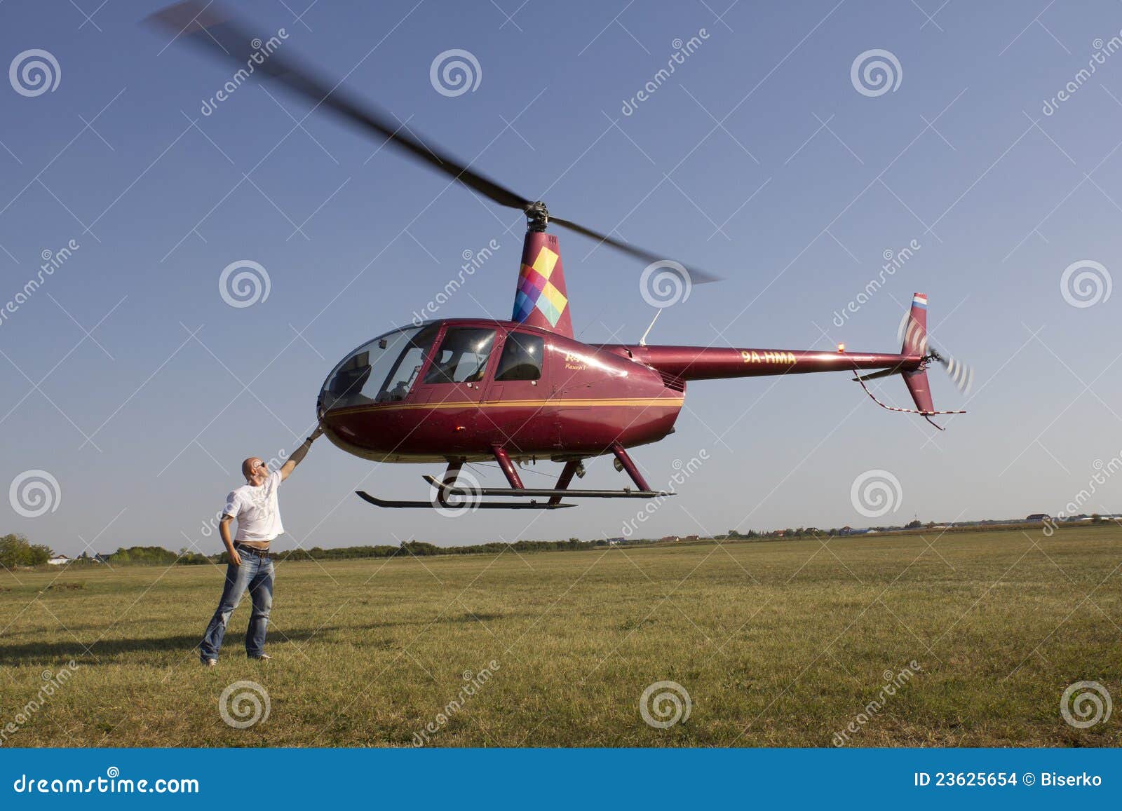 Light helicopter editorial stock image. Image of rotor - 23625654