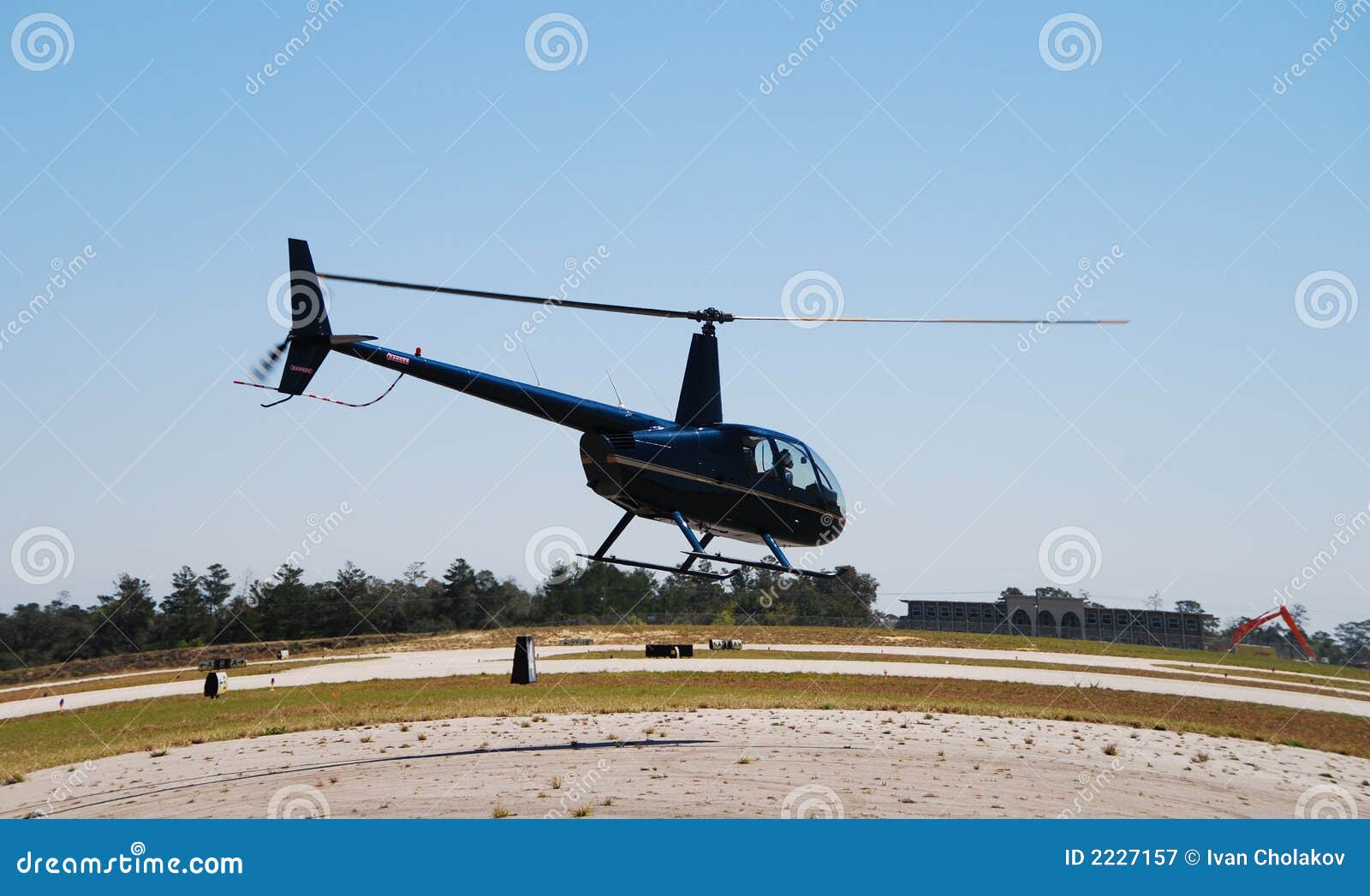Light Helicopter Taking Off Stock Image - Image of curve, airborne: 2227157
