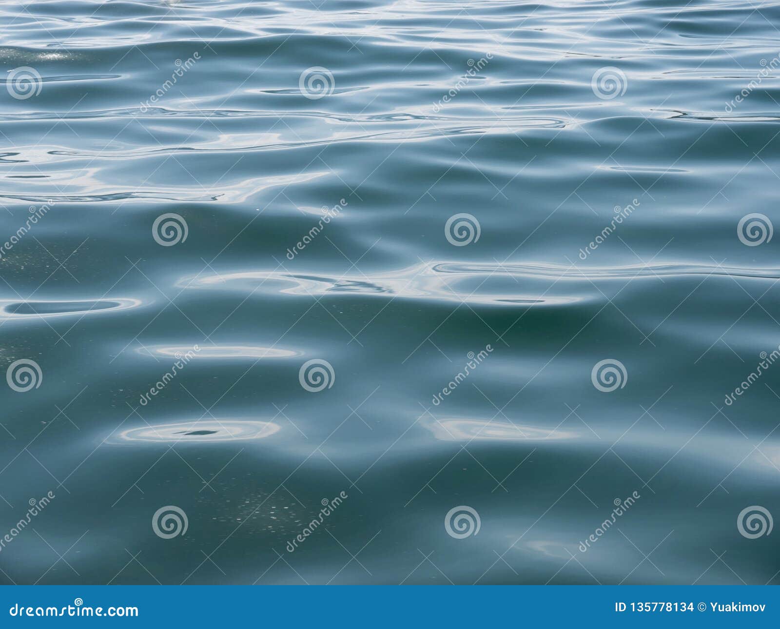 Light Highlights on Blue Water Surface Visual Efect Stock Photo - Image ...