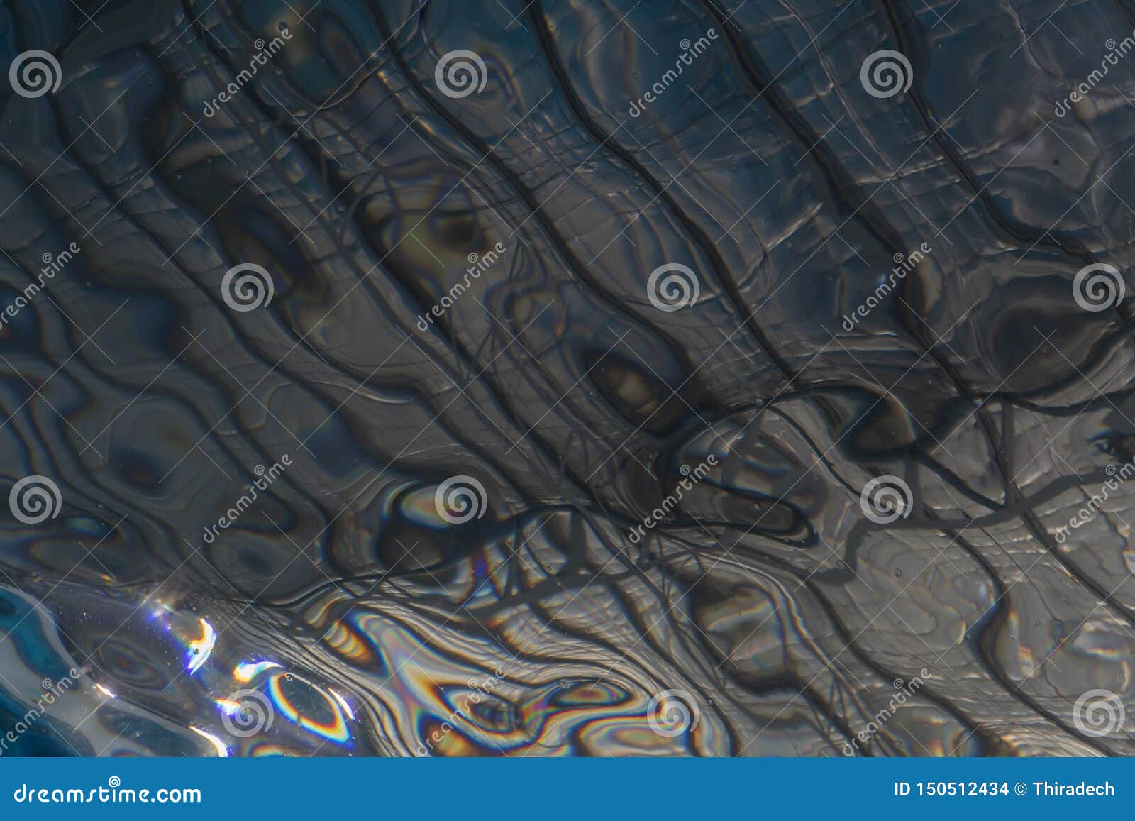 The Light Hits the Mirror on the Water Surface Stock Photo - Image of ...