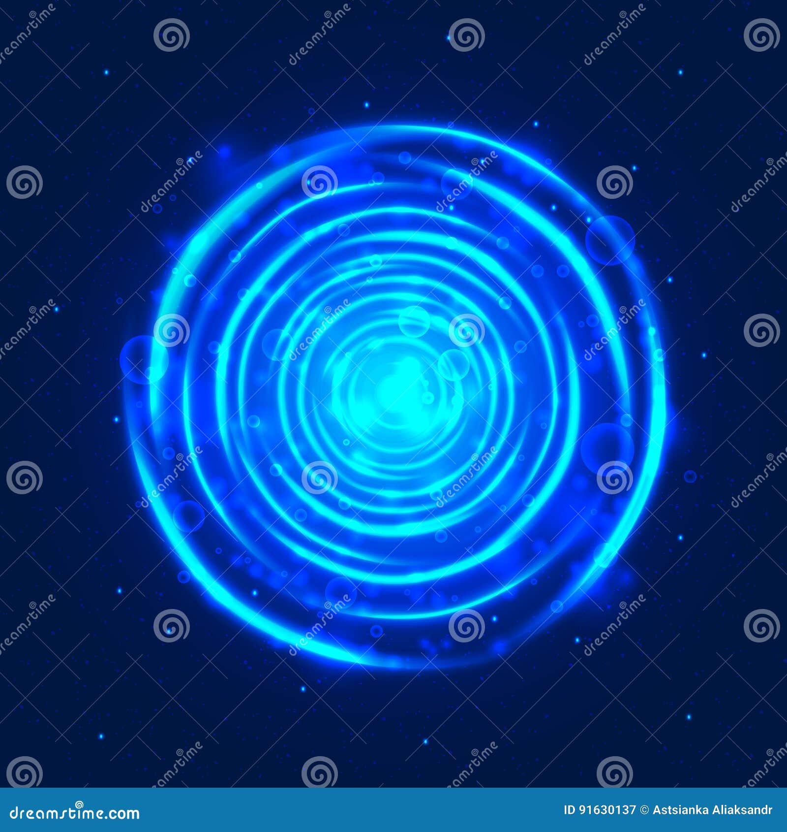 Light Hole, Space Illustration, Swirl Trail Effect, Vector. Stock ...