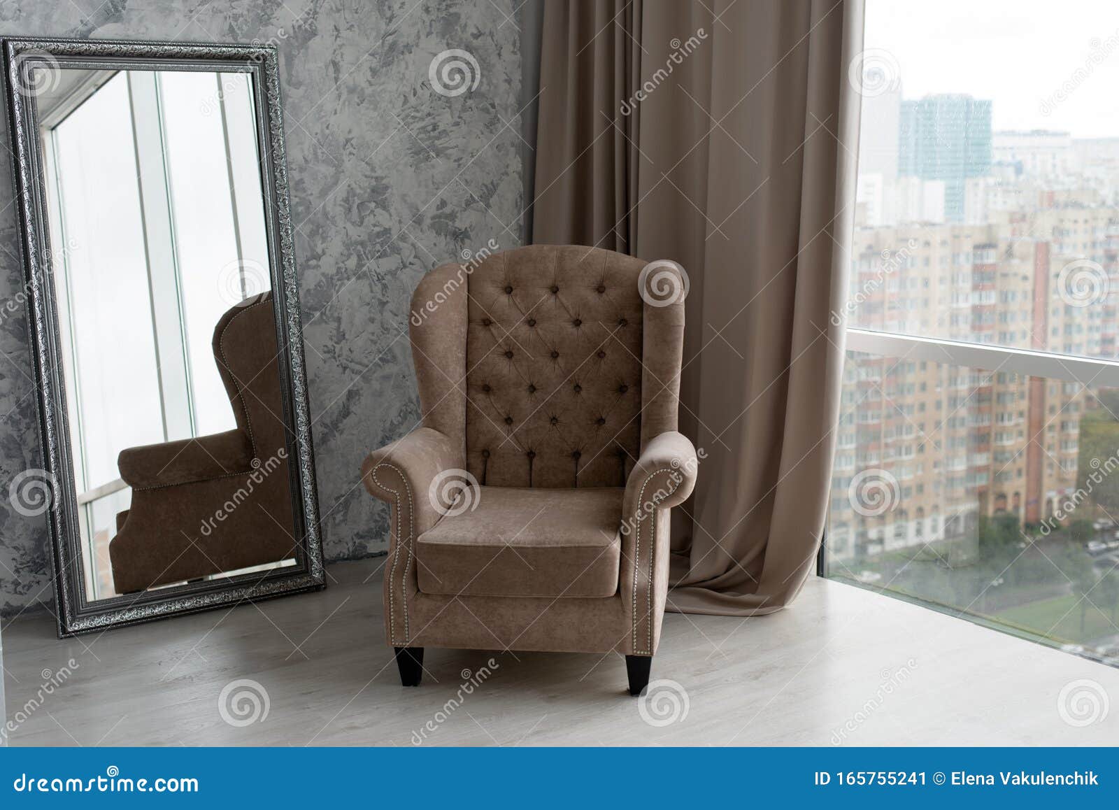 Light Home Interior Made in Minimalistic Style Stock Image - Image of ...