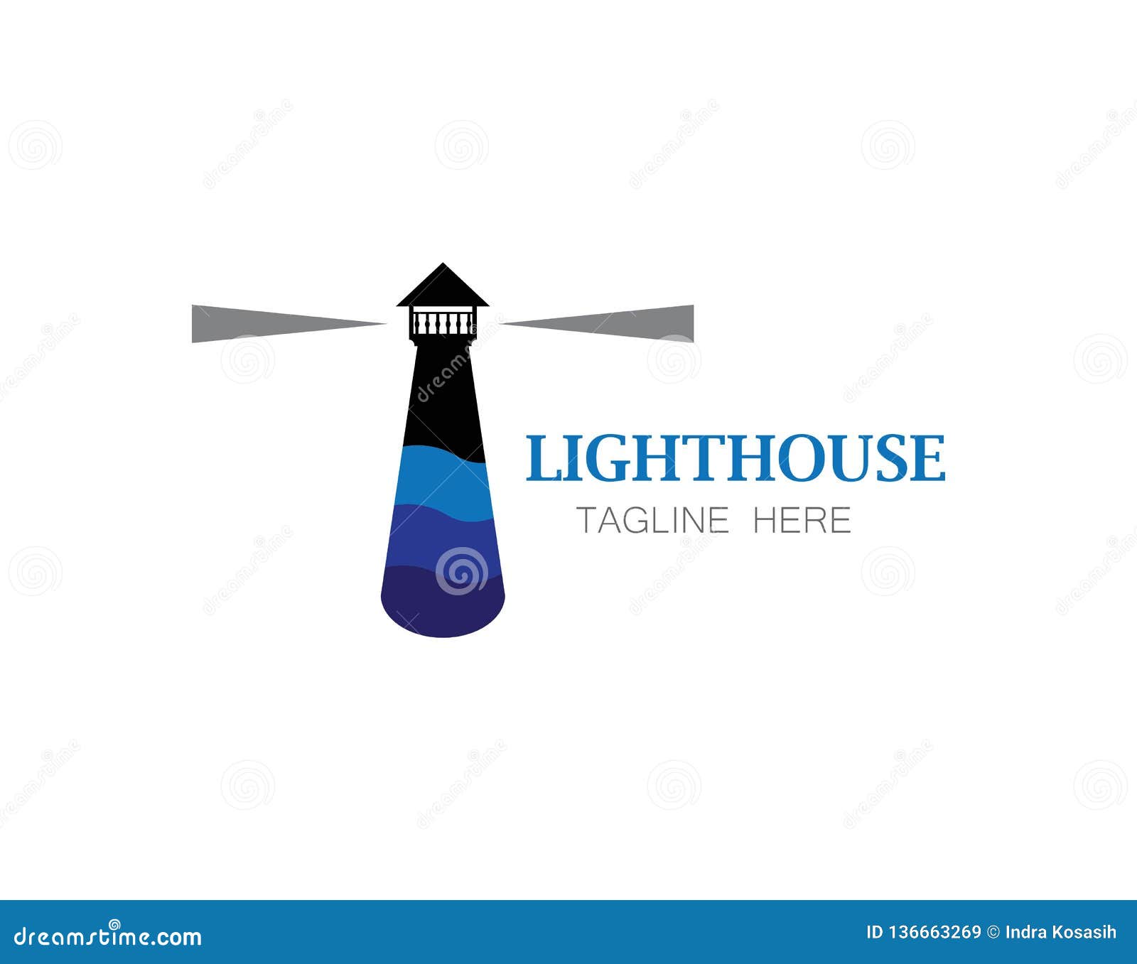 Light House Logo Template stock vector. Illustration of design - 136663269
