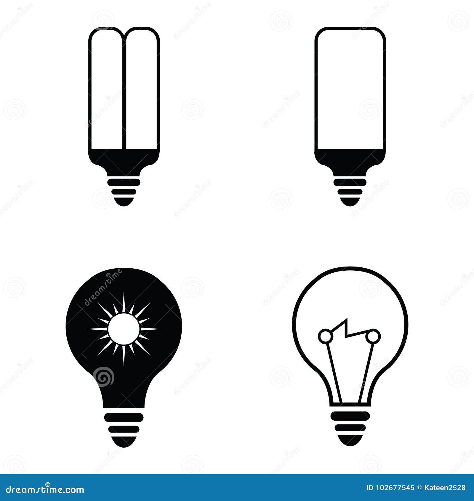 Light Icon Set Illustration Design Stock Vector - Illustration of ...