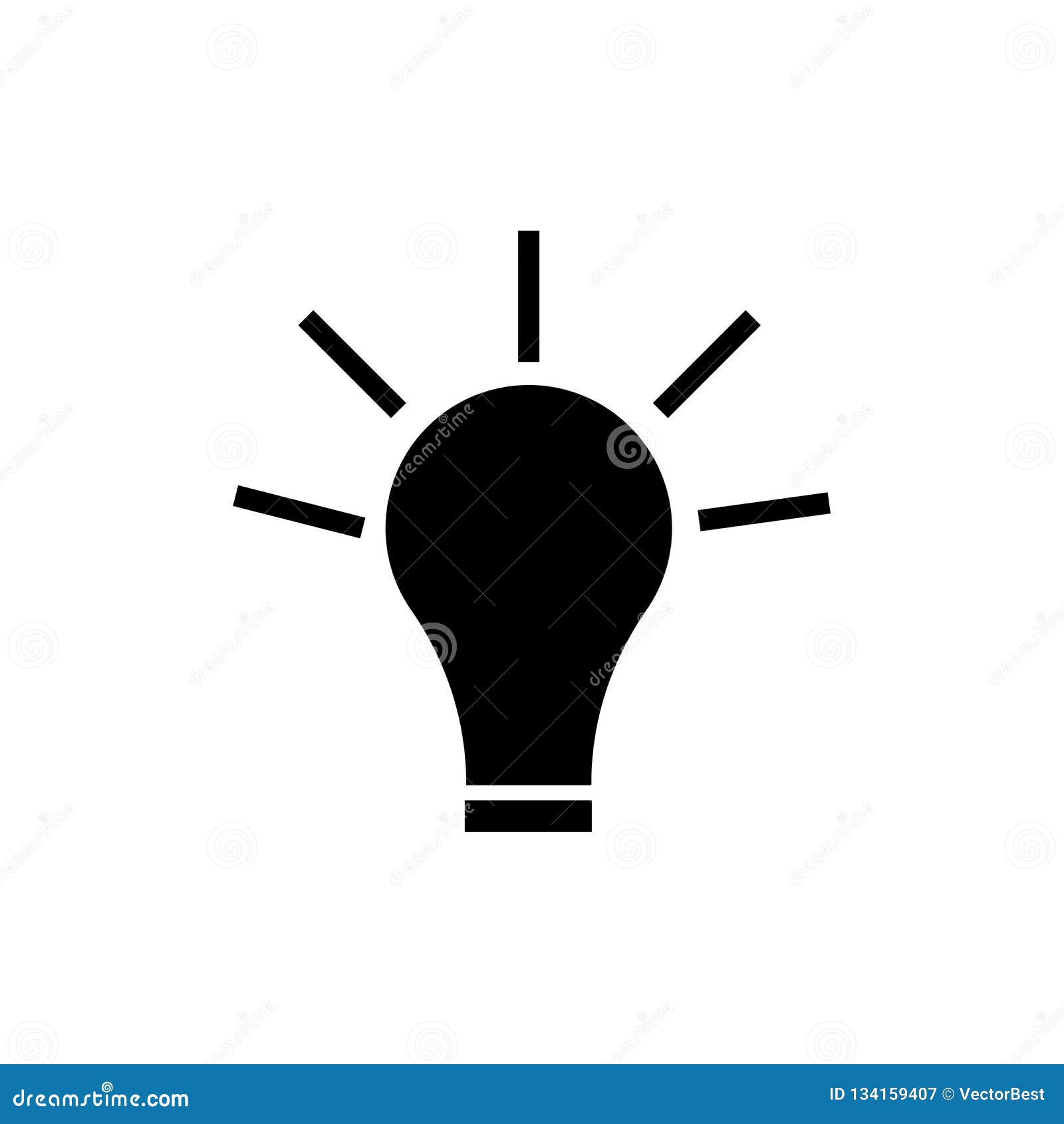 Light Icon Vector Sign and Symbol Isolated on White Background, Light ...