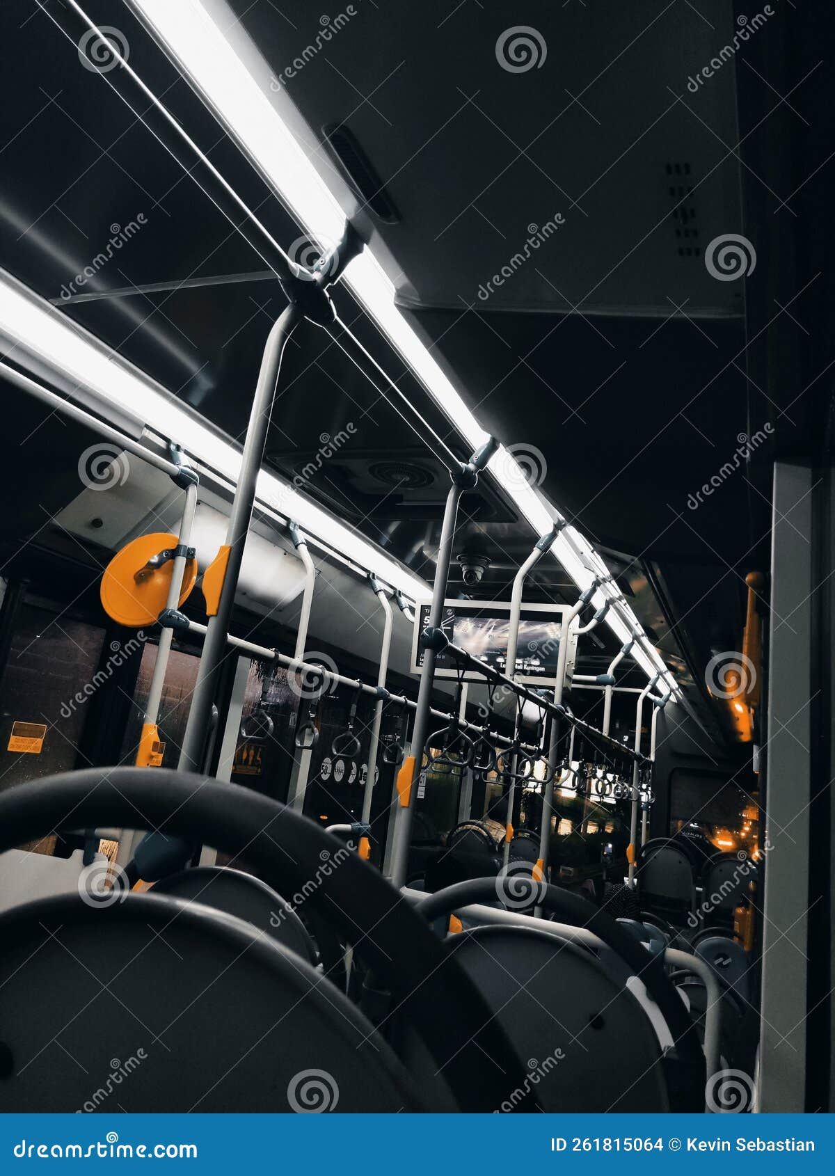 Light Inside the Bus on the Night Stock Photo - Image of screenshot ...