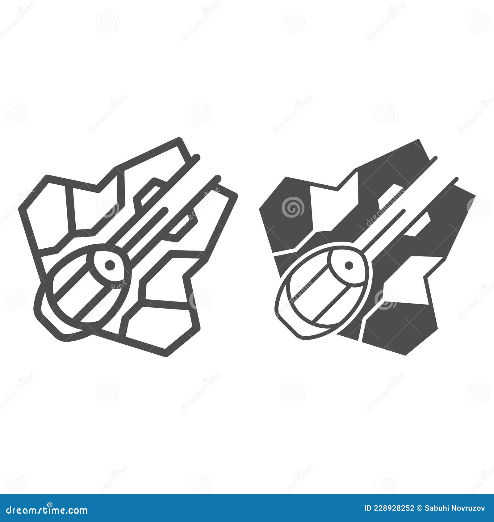 TIE IN Interceptor Thin Line Icon, Star Wars Concept, TIE Fighter ...