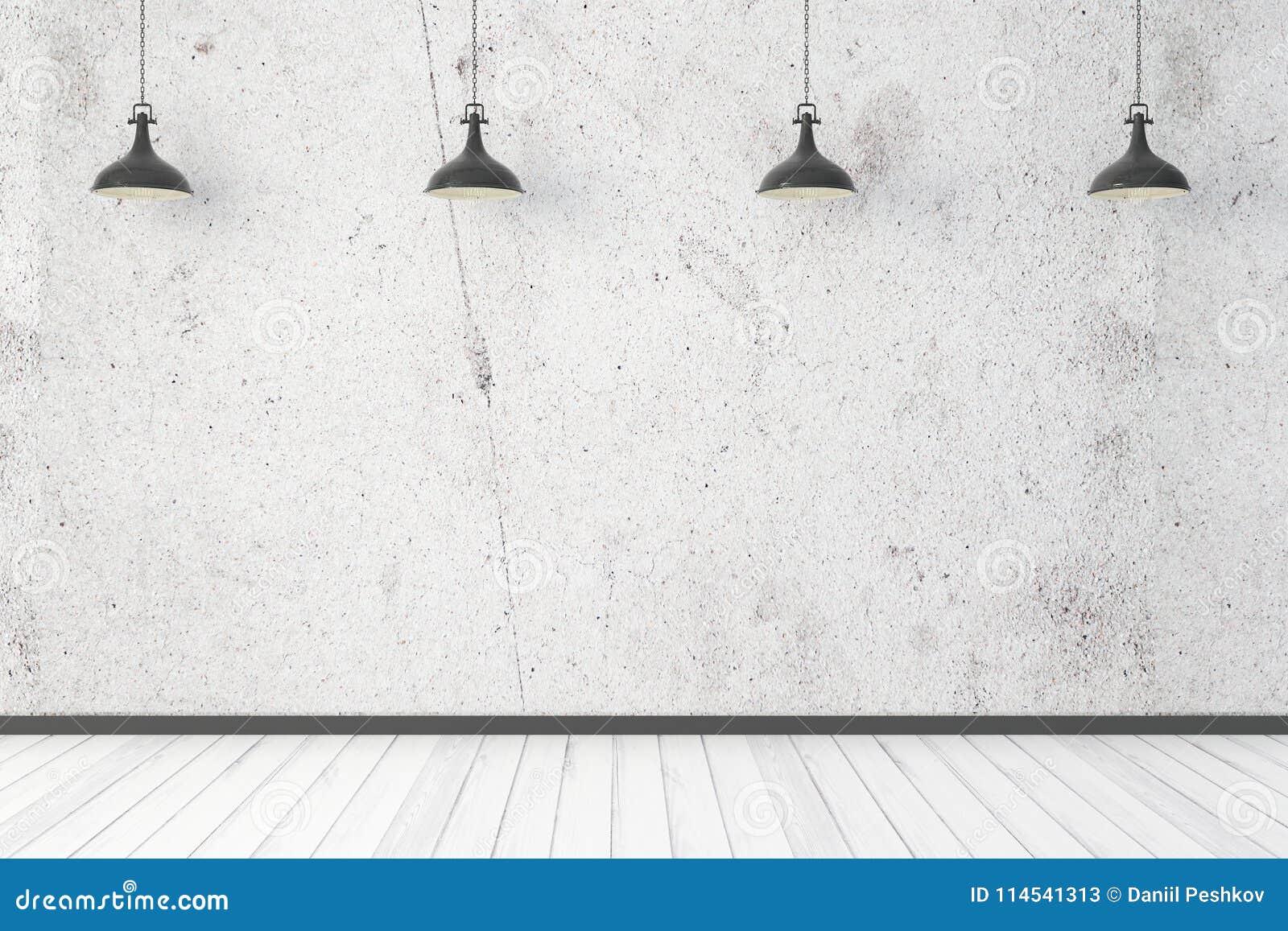 Light Interior with Empty Wall Stock Image - Image of copy, clear ...