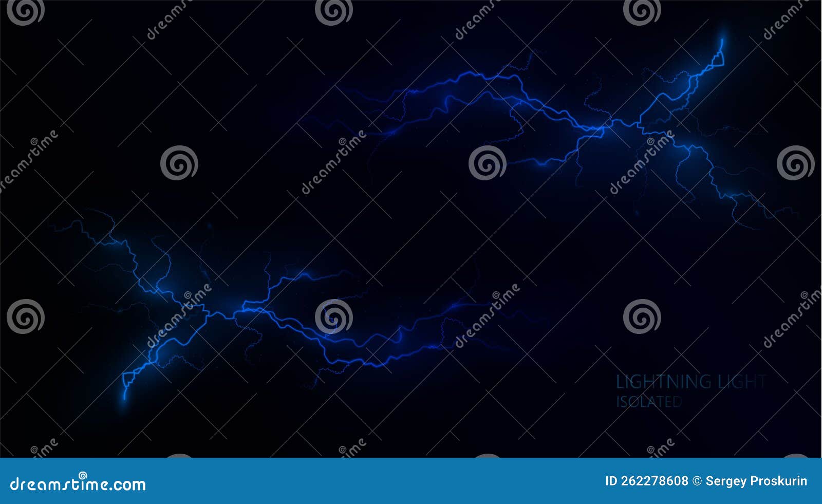 Light Isolated Vector Blue Lightning Png. Magic Light Abstract Lines ...