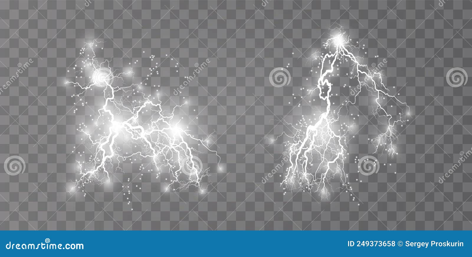 Light Isolated Vector Lightning Png. Magic Light Abstract Lines ...
