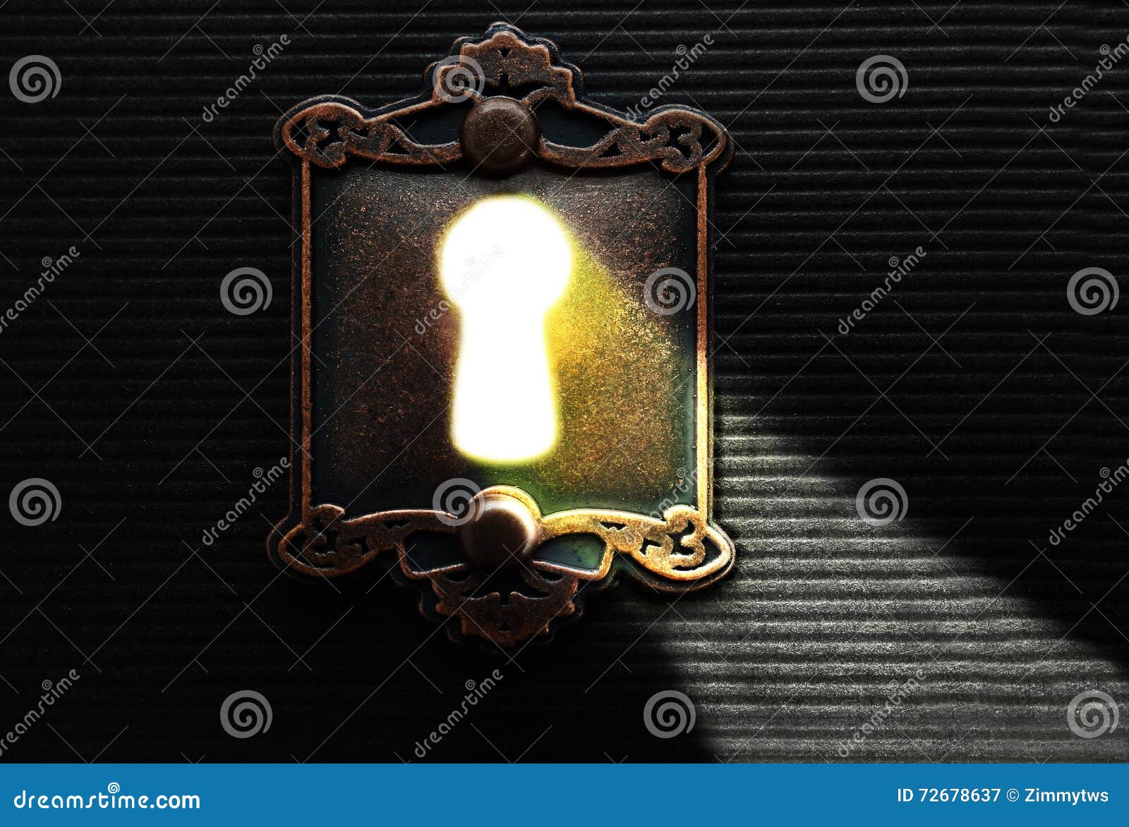 Light through a keyhole stock image. Image of religion - 72678637