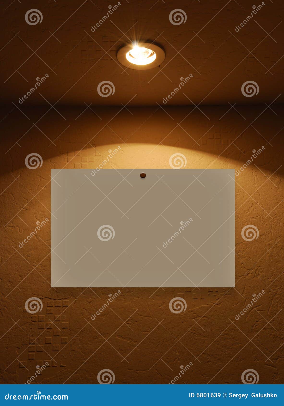 Light lamp with blank stock image. Image of dark, empty - 6801639