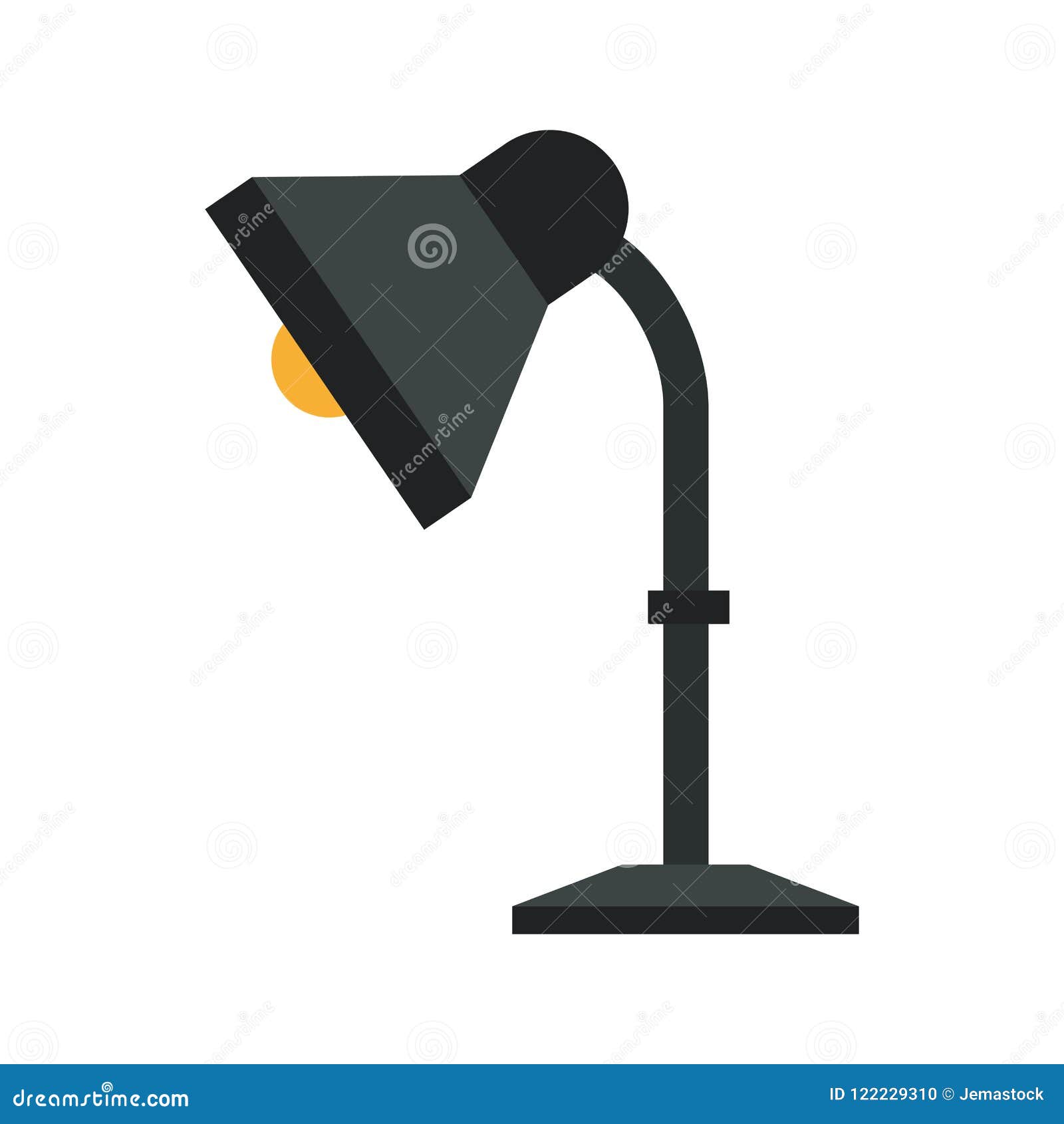 Light lamp isolated stock vector. Illustration of modern - 122229310