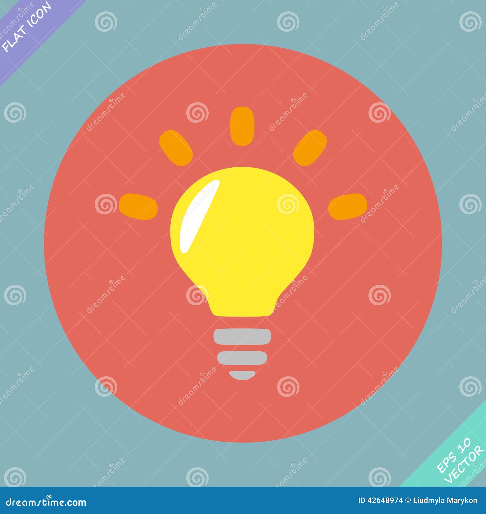 Light Lamp Sign Icon. Idea Symbol - Vector Stock Vector - Illustration ...