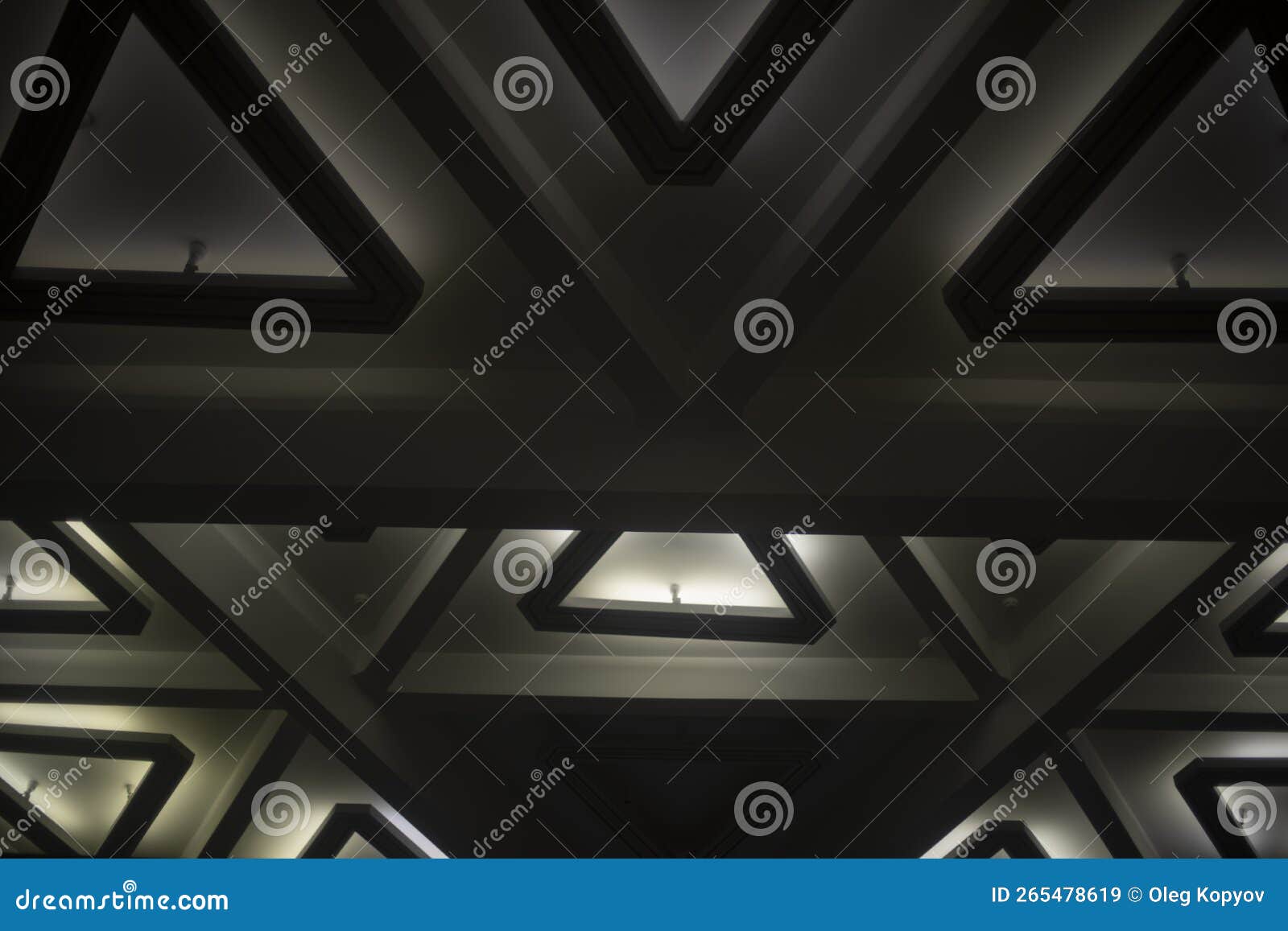Light of Lamps on Ceiling. Architecture Details Stock Image - Image of ...