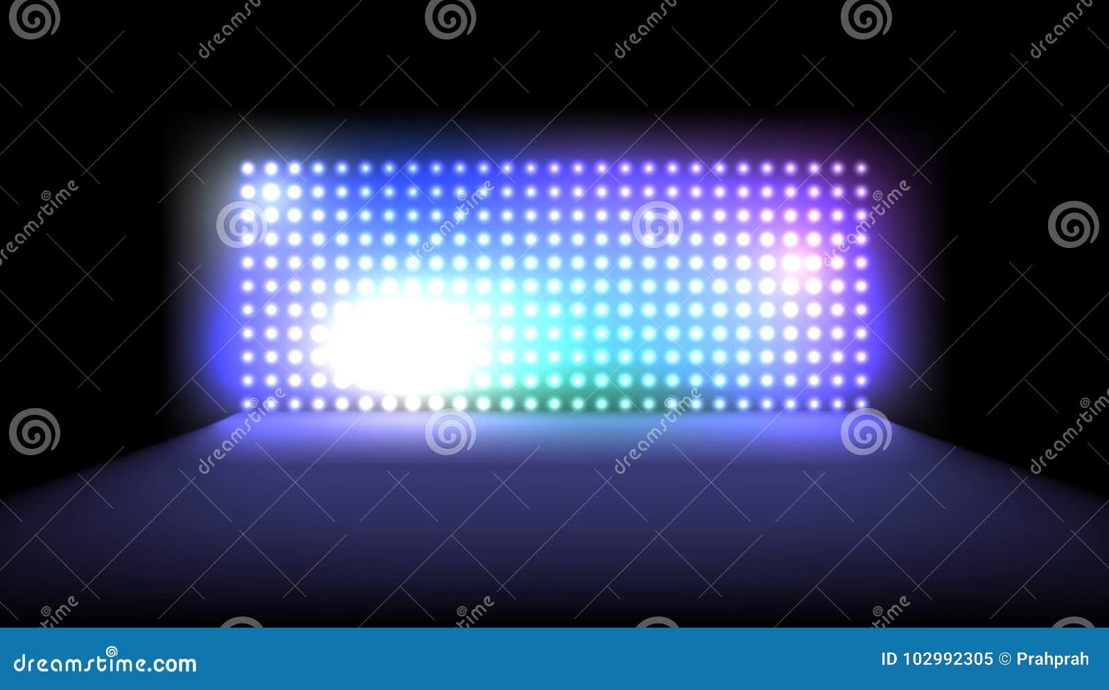 Light LED Projection Panel stock illustration. Illustration of blue ...