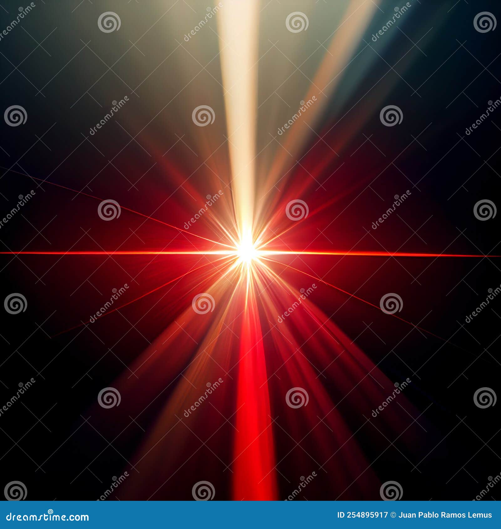 Light Lens Flare on Black Background. Stock Illustration - Illustration ...