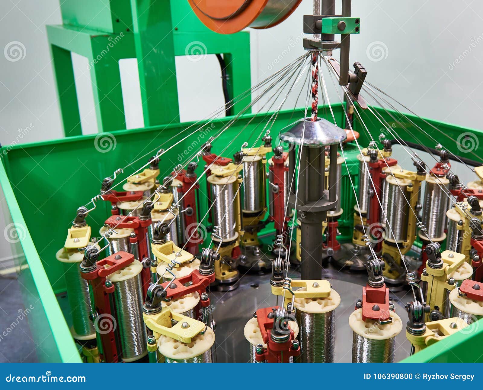 Light Lever-arm Braiding Machines Stock Photo - Image of machinery ...