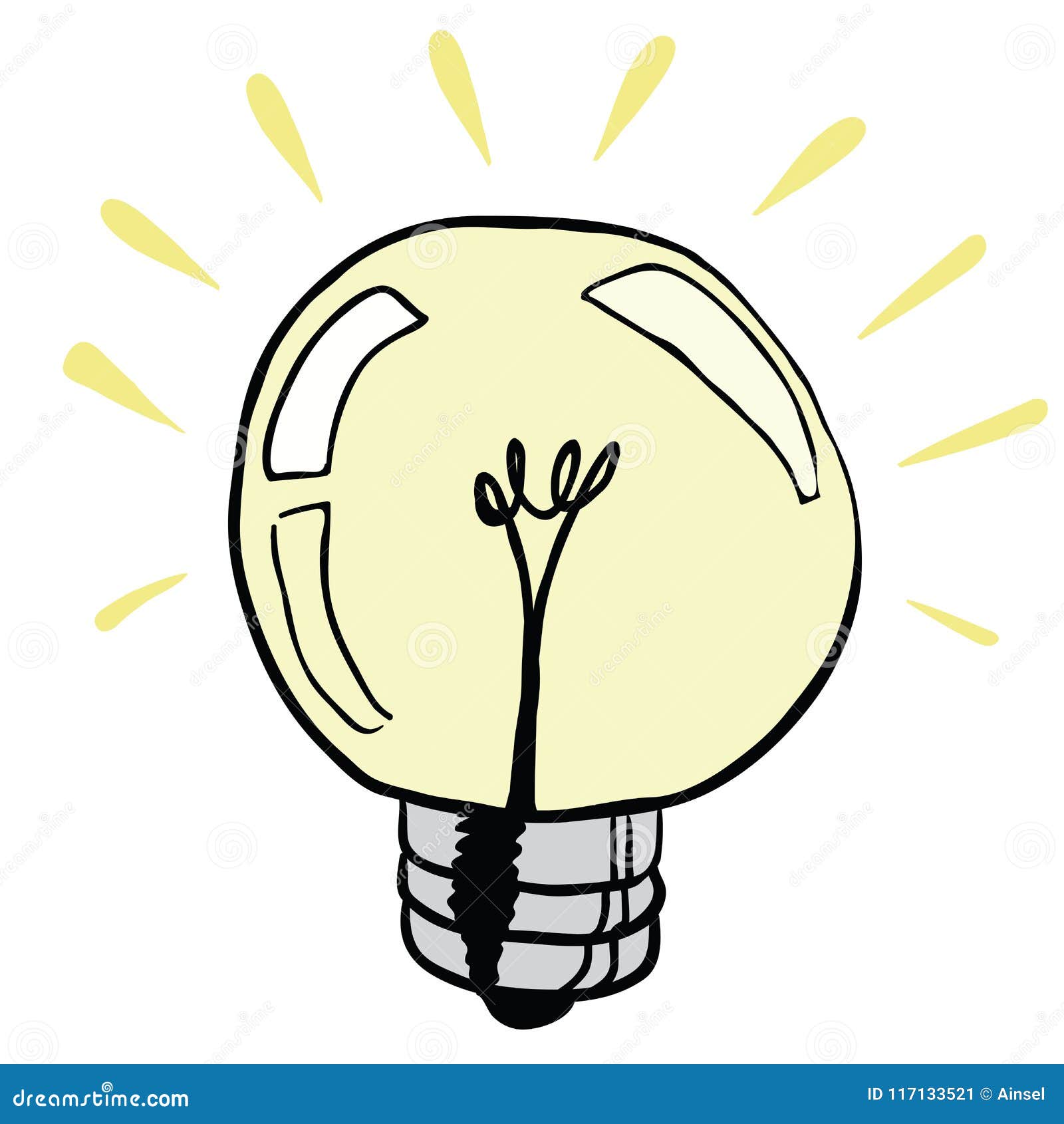 Light stock illustration. Illustration of bulb, source - 117133521