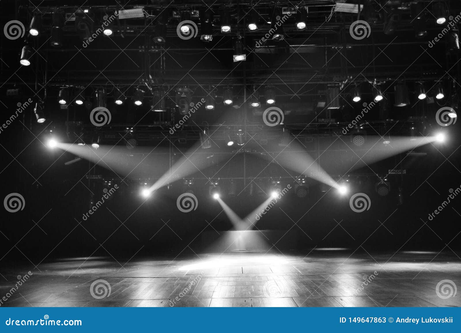 Light of Lighting Lanterns on the Stage Stock Image - Image of shine ...