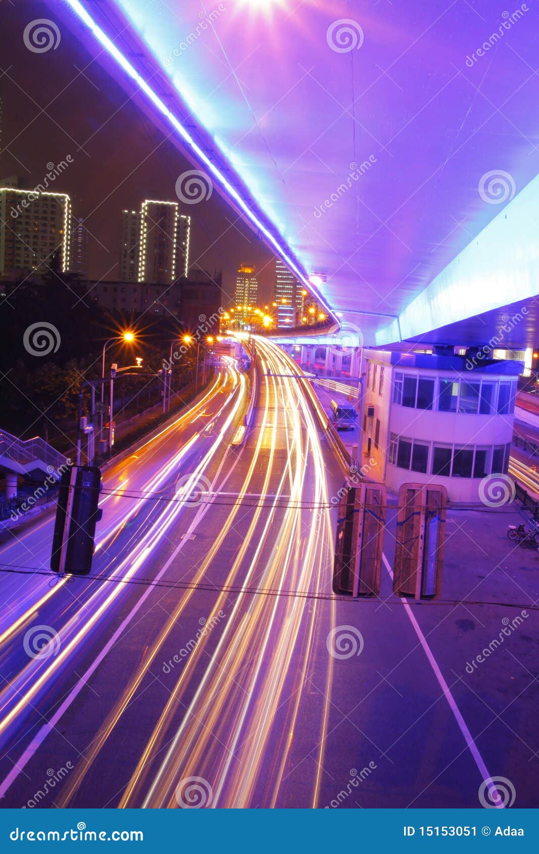 Light line stock image. Image of line, evening, city - 15153051