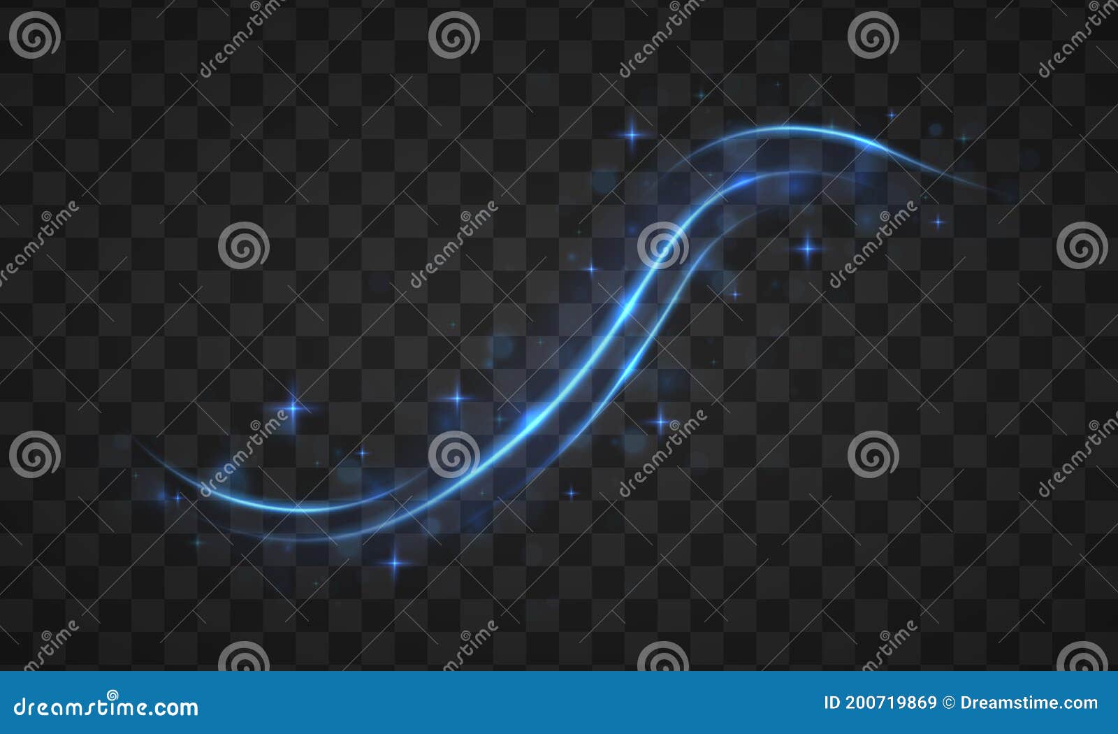 Blue light line. stock vector. Illustration of explosion - 200719869