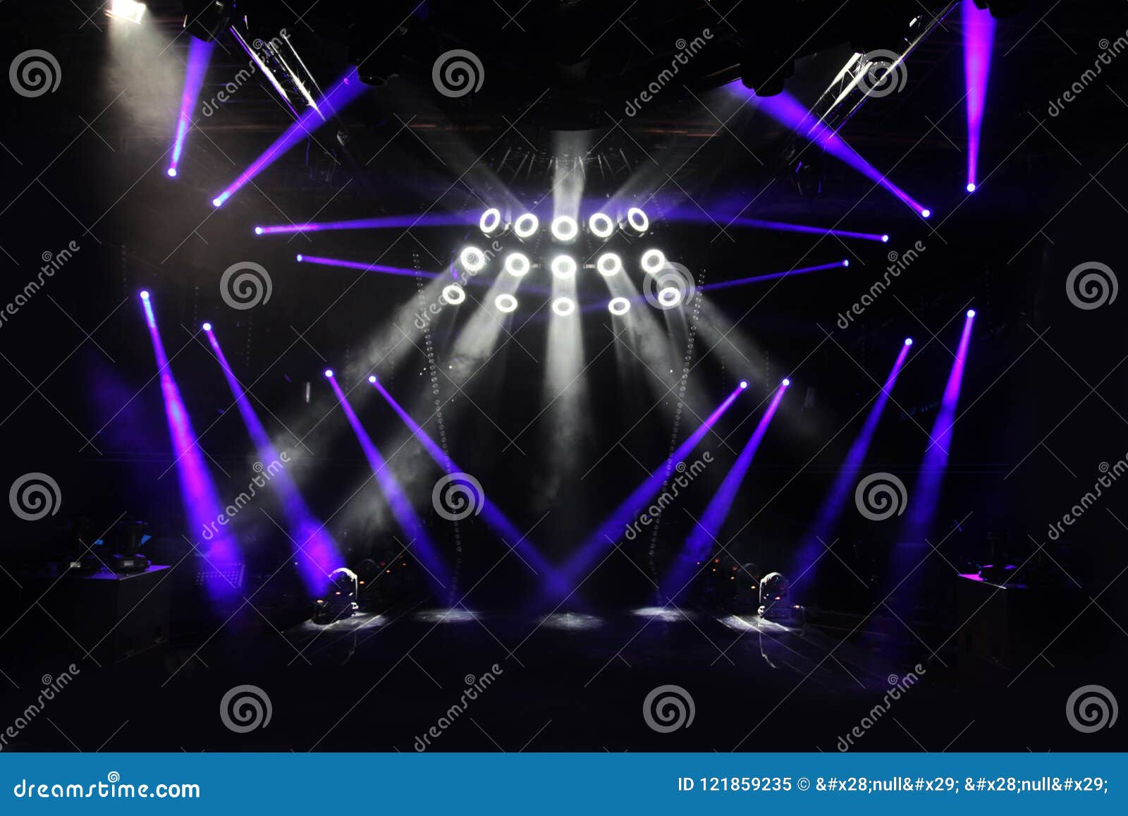 Light Lit in the Empty Scene Stock Image - Image of background, blur ...