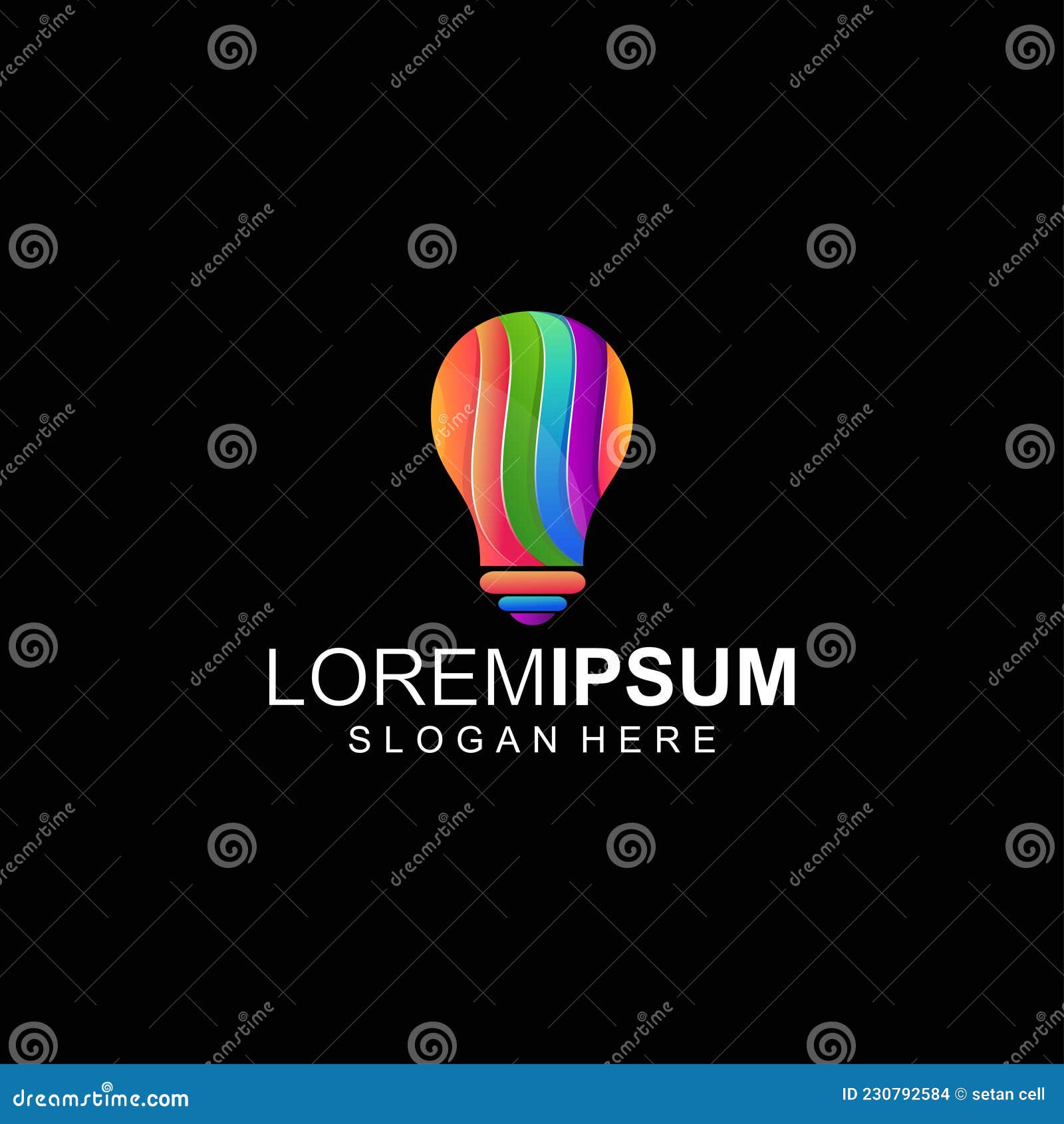 Light logo color stock illustration. Illustration of creative - 230792584