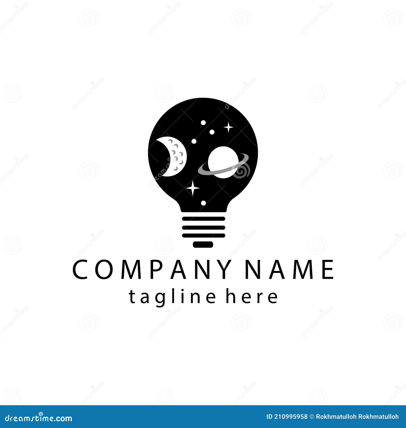 Light Logo Illustration Space Abstract Vector Design Stock Vector ...