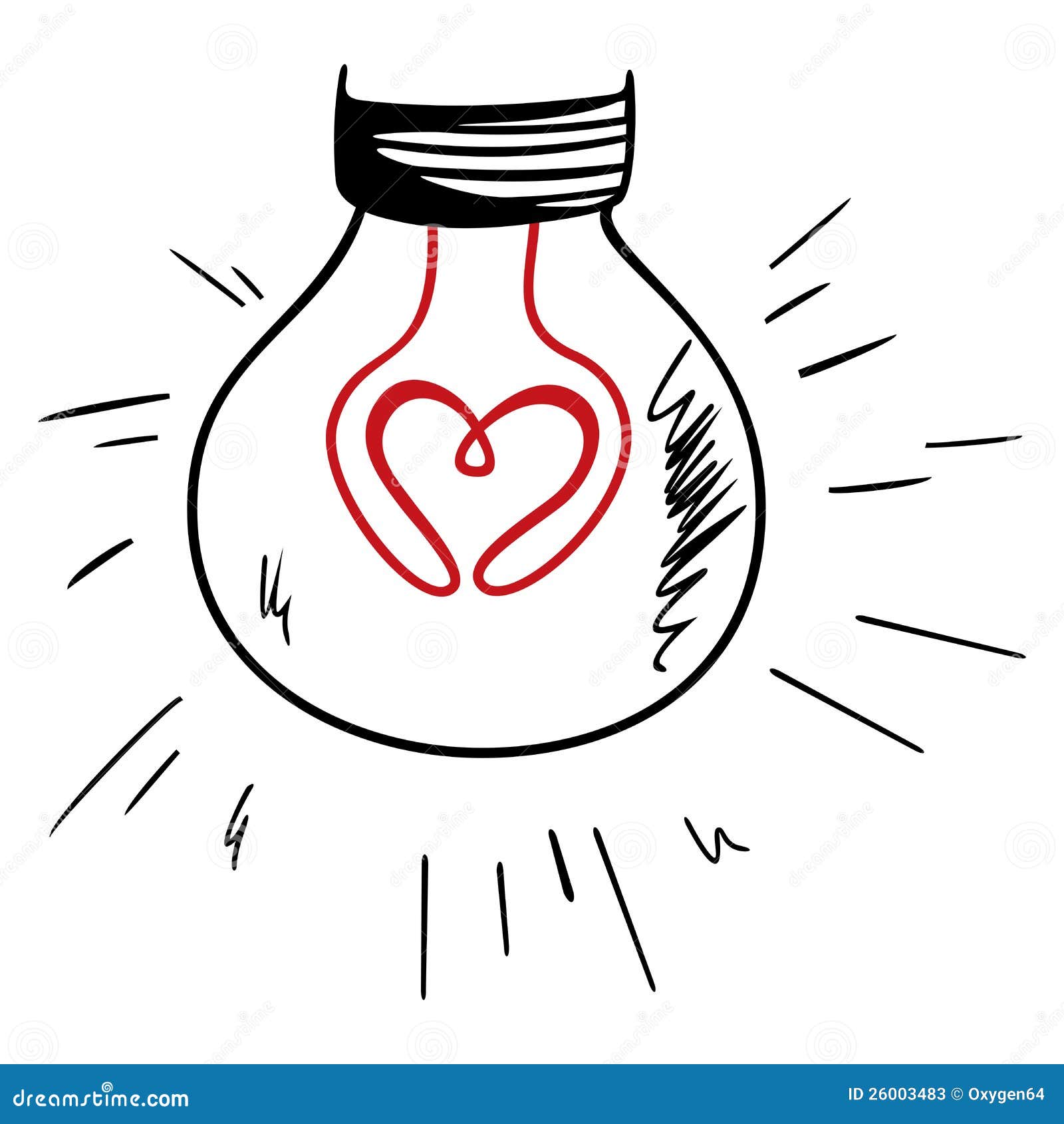 Light of love stock vector. Illustration of inspiration - 26003483