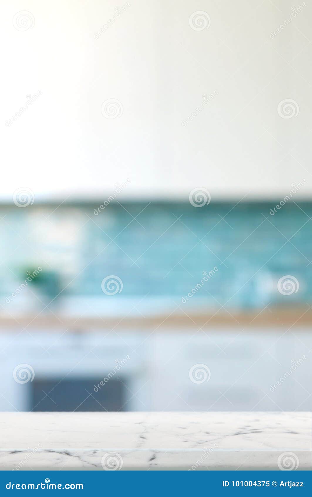 Interior, Small Kitchen Blurred Background Stock Image - Image of ...